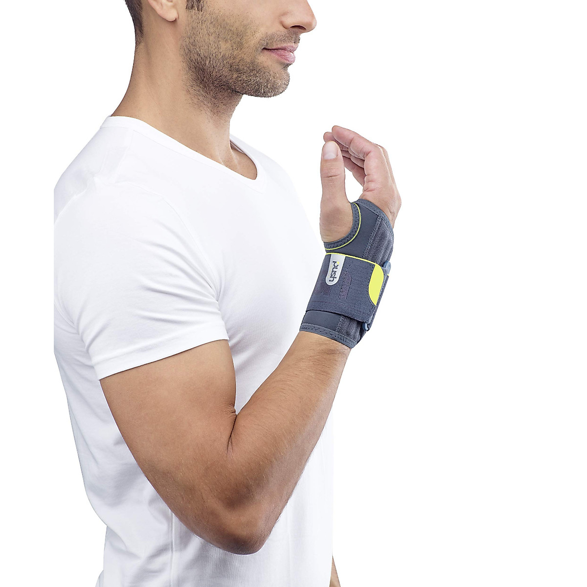 Push Sports Wrist Brace for Athletic Wrist Support. Comfortable, Easy-to-Wear Brace for Tendonitis, Fractures, Injuries, and Arthritis. (Left Small)