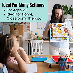 Thought-Spot I Know What to Do Flipbook: Emotions Chart for Kids; Autism Learning Materials; Feelings Chart to Identify Feelings and Make Positive Choices; Emotions Wheel; Calm Down Corner Supplies