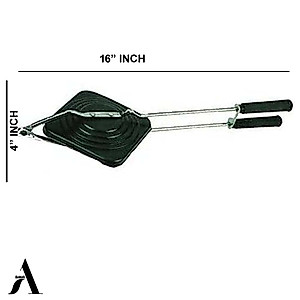 AnNafi® Sandwich Maker | Sandwich Press Grill For Gas/Stove | Non Stick Hand Toaster Pan For Hot & Crisp Grilled Cheese Sandwiches & Cubano | Easy to Use Cast Iron Flying Saucer For Outside Campfire