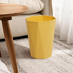8 Pack Small Trash Can 2.6 Gallon Colorful Trash Can Wide Open Top - Diamond Shape - Thickened Trash Cans for Bedroom, Kids Trash Can Plastic Trash Bin for Bathrooms, Bedroom, Offices, 5 Colors