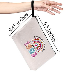 Hanamiya Na 30th Birthday Gifts for Women-Making The World A Better Place Since 1993, 30 Years Old Makeup Bag for Her, Friend, Mom, Sister, Wife, Aunt, Coworker Boss