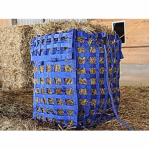 Derby Originals Natural Grazer Patented Four Sided Slow Feed Horse Hay Bale Bag with Exclusive Super Tough Bottom, Hunter Green (71-7133-HGR)