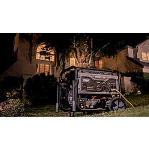 Pulsar G12KBN-SG Heavy Duty Portable Dual Fuel Generator - 9500 Rated Watts & 12000 Peak Watts - Gas & LPG - Electric Start - Transfer Switch & RV Ready - CARB Compliant