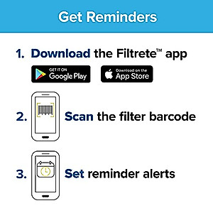 Filtrete 20x25x1 Air Filter, MPR 300, MERV 5, Clean Living Basic Dust 3-Month Pleated 1-Inch Air Filters, 6 Filters