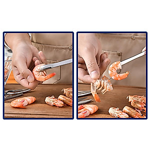 Crab Leg Crackers and Tools Set - Lobster Cracker, Scissors, Picker/Fork for Seafood Boil and Nut Opener - Full Stainless Steel
