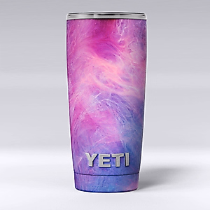 Design Skinz Pink and Blue Fume Clouds - Skin Decal Vinyl Wrap Kit Compatible with The Yeti Rambler Cooler Tumbler Cups