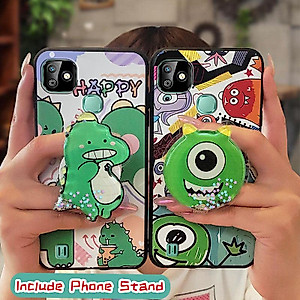 Waterproof Fashion Design Lulumi Phone Case for infinix X612/Smart HD 2021, TPU Anti-Knock Silicone Foothold Shockproof Anti-dust Drift Sand Armor case Back Cover Dirt-Resistant Cartoon, #5