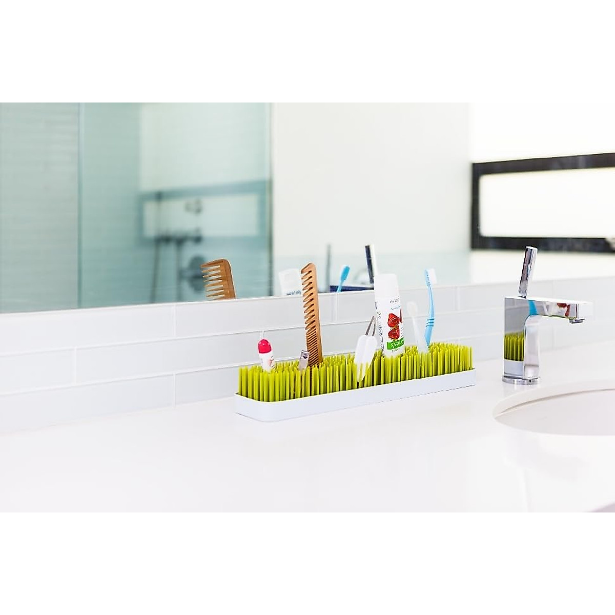 Boon Patch Countertop Drying Rack, Green