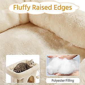 Yaheetech 23.5in Cat Tree Tower, Cat Condo with Sisal-Covered Scratching Posts, Cat House Activity Center Furniture for Kittens, Cats and Pets - Beige