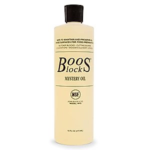 John Boos MYSB Mystery Butcher Block Oil, 16 Ounce Bottle