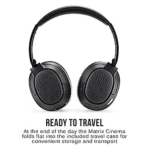 MEE audio Matrix Cinema Bluetooth wireless headphones with aptX Low Latency and CinemaEAR audio enhancement for clearer sound in TV shows and movies (Renewed)