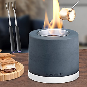 Tabletop Fire Pit (Round) and Ethanol Fuel Bundle