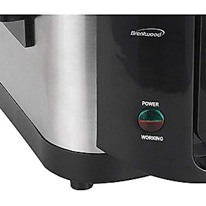 Brentwood Electric Appliances DF-720 8-Cup Deep Fryer, Silver