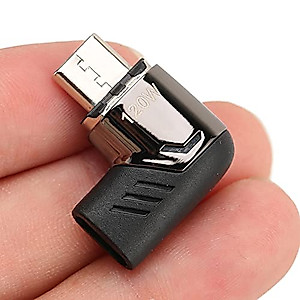 GOWENIC USB C Magnetic Adapter, Right Angle USB C Male to Female Adapter with 120W PD Fast Charge and 480Mbps Data Transfer Type C Adapter for Laptop