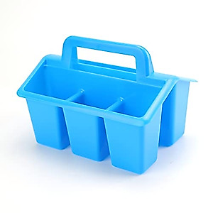 6pcs Storage Caddy, Shower/Bath Caddy with 4 compartment for Shampoo,Combs,Brushes,Samll Toys,Classroom Caddies for Teachers and Daycare Supplies for pens, markers and small craft tools