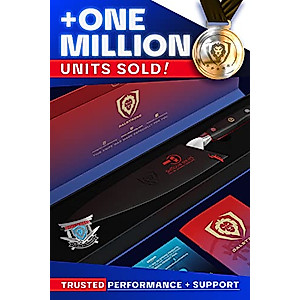 DALSTRONG Chef Knife - 8 inch Blade - Shogun Series ELITE - Damascus - Japanese AUS-10V Super Steel - G10 Black Handle - Razor Sharp Kitchen Knife - Professional Full Tang Knives Chef's Knife - Sheath