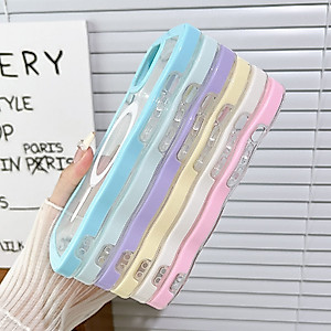 Yeddabox Compatible for iPhone 13 Case with Magsafe, Wave Magnetic Phone Case Cute Water Ripple Candy Colors Frame Shockproof for iPhone 13 Phone Case for Women 6.1 Inch - White