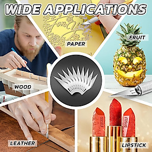 DIYSELF 50 PCS Exacto Knife Blades, High Carbon Steel #11 Blades Refill Art Blades with Storage Case for Craft, Hobby, Scrapbooking, Stencil