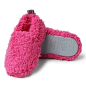 Dearfoams Kids Washable Skye Pile Closed Back Slipper, Paradise Pink, US 9-10 Unisex Toddler