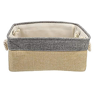 Homoyoyo 1pc Cube Cotton Color Large Laundry Bins Decoration Organizer Home Hamper Foldable Office Baby Container Bin Clothing Clo Handles Sundries Assorted Rope Shelf Fabric Basket