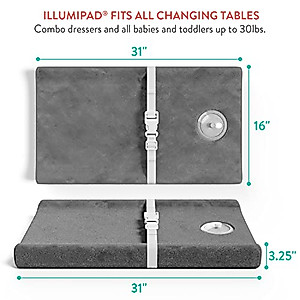 Prince Lionheart IllumiPAD Changing Pad, Cream