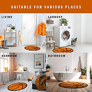 OhBeWater - 30x30 - Room Rug - Rug for Bedroom - Carpet for Bedroom - Basketball Rugs for Boys Room - Cool Rug - Accent Rug - Kids Rugs for Bedroom Boys - Bedroom Rugs Clearance - Slam Dunk