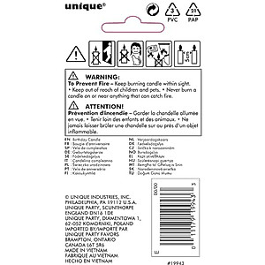 Vibrant Rainbow Border Number "3" Birthday Candle - Multicolored & Eye-Catching Design - Perfect for Unforgettable Birthday Celebrations
