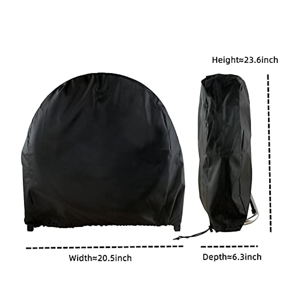 PASONIKA Floor Fan Cover, Dustproof 20'' Industrial Fan Cover, Household Fan Cover for High Velocity Floor Fan, Black