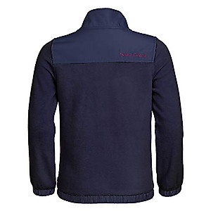 Nautica Girls' Little Full-Zip Fleece Jacket, Signature Logo Design, Ligthweight & Wind Resistant, Navy, 6