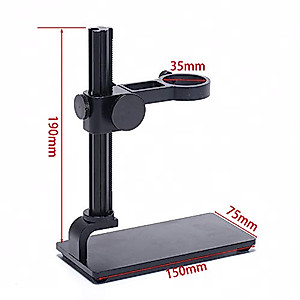 HAYEAR Small Camera Bracket 35mm (1.4 Inch) Diameter Holder for USB Digital Endoscope Microscope All Aluminum Alloy Solid Base Platform Portable