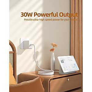 24V Power Cord Fit for Google Nest Hub Max Smart Speaker AC Charger Supply Adapter