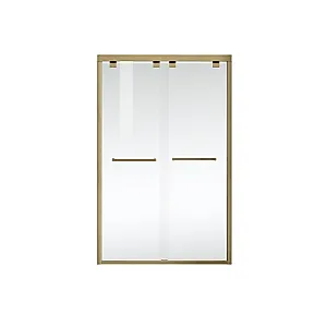 Elegant Kitchen and Bath SD303-4876BGD Semi-Frameless Shower Door 48 x 76 Brushed Gold