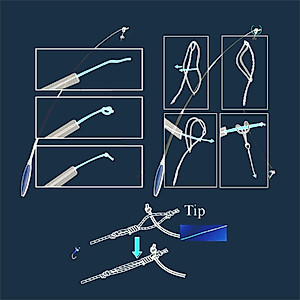 Maxcatch Tenkara Tapered Fly Fishing Line Braided Furled Line 12/13ft (Orange/Black, 13ft)