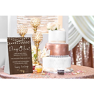 The Ring Hunt Game, Rustic Bridal Shower Games with Rings-One Sign and 30 Rings, Bridal Shower and Wedding Shower Games for Guests, Engagement Party Game, Bridal Shower Decorations-LS5