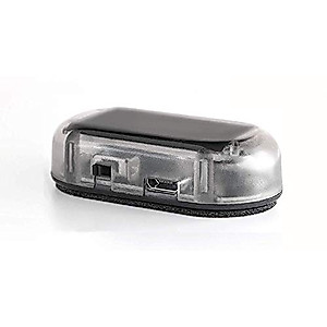 PerfecTech Car Solar Power Simulated Dummy Alarm Warning Anti-Theft LED Flashing Security Light with New USB Port（Red）