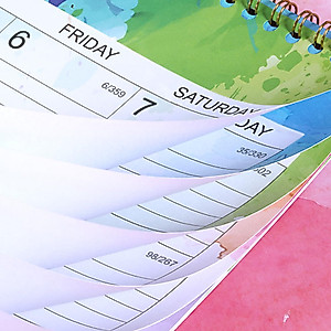 2023-2024 Wall Calendar - Jul.2023 - Dec.2024, 18 Months Wall Calendar 2023-2024, Monthly Calendar with Julian Date, 15 x 11.5 in, Twin-Wire Binding, Great for Hanging on The Wall, Color Design