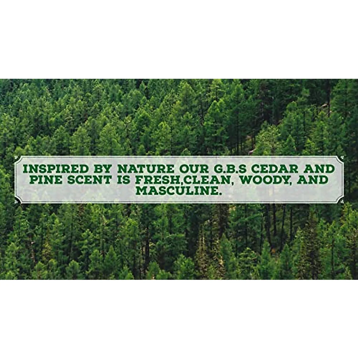 G.B.S 97% Men's Cedar & Pine Shave Soap –All Natural Shave Soap for Men- Creates a Rich Lather Foam for Ultimate Wet Shaving Experience (Cedar and Pine)