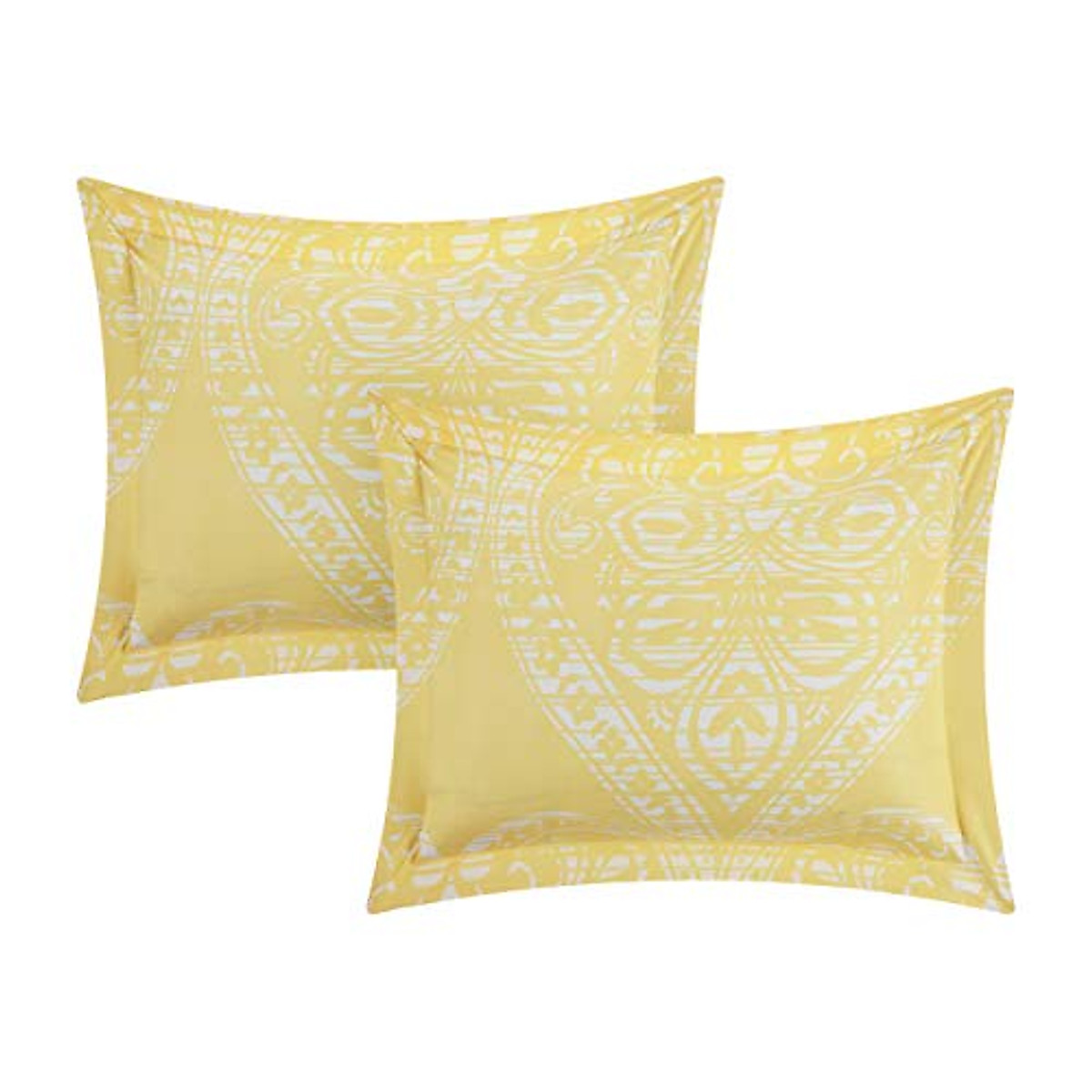 Chic Home 8 Piece Sicily Oversized Overfilled Comforter Set, King, Yellow
