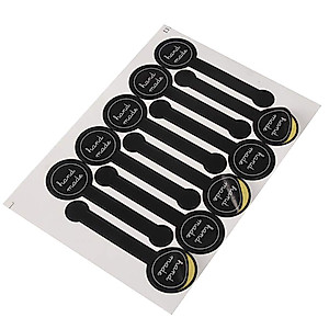 20 Sheets(200Pcs) Food Retail Package Seal Self Adhesive Paper Sticker Labels Sealing Stickers Tamper Evident Labels Decorative Labels for Handmade Baking Craft Arts and More