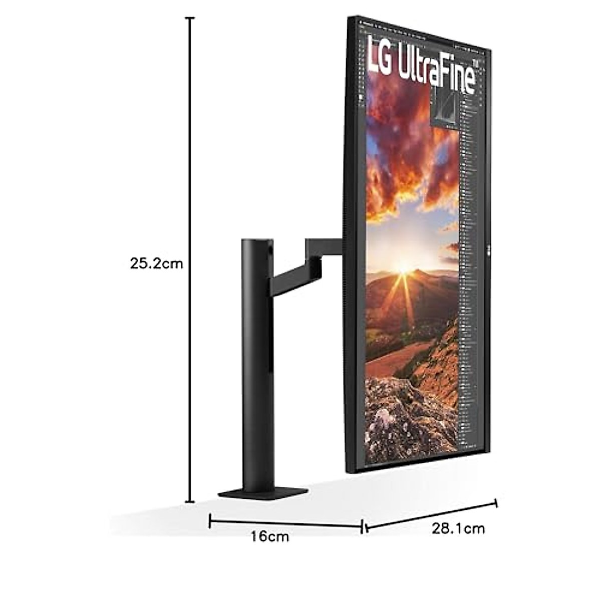 LG 32UN880-B 32" UltraFine Display Ergo UHD 4K IPS Display with HDR 10 Compatibility and USB Type-C Connectivity, Black