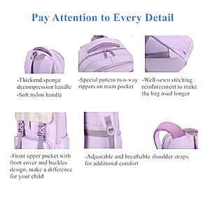 Dog-Paw Print School-Bag Backpack for Girls Middle School Elementary Bookbag Casual Daypack