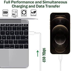 iPhone Charger [Apple MFi Certified] Apple Block USB C Fast Wall Plug with 3FT USB C to Lightning Cable for iPhone 13/14/14 Plus/14 Pro Max/12/12 Pro/Pro Max/11/Air pods Pro/iPad Air 3/Mini 4 (White)