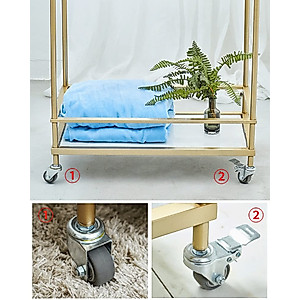 LIUJUN Dining Cart Hotel Shower Room Cart Restaurant Drink Cart Tea Cart Showroom Living Room Home Mobile Car (Color : Glass Panel, Size : 69 * 35 * 82cm)