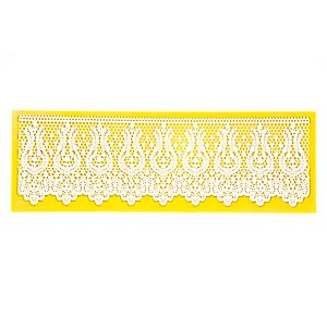 Global Sugar Art Indian Mehndi Silicone Lace Mat by Chef Alan Tetreault