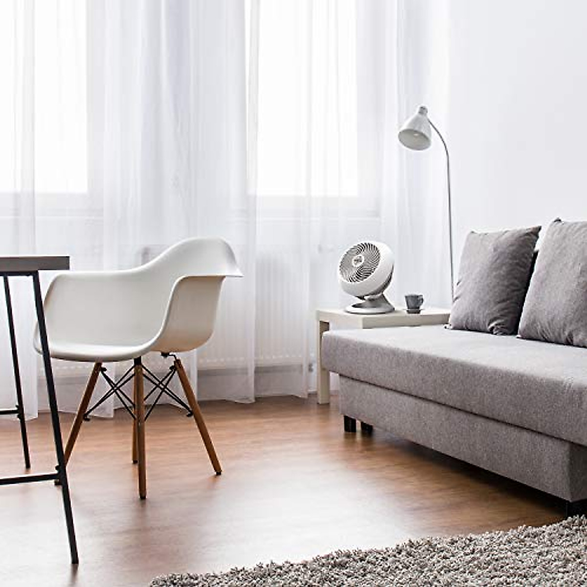 Vornado 560 Whole Room Air Circulator with 4 speeds, 560-Medium, White & 530 Compact Whole Room Air Circulator Fan, White