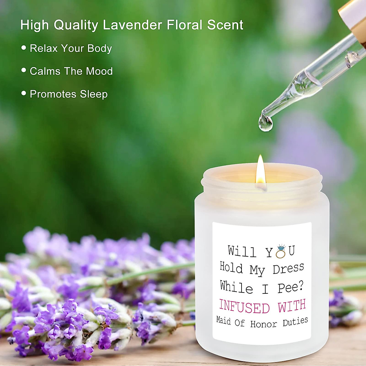 Gifts for Best Friends Scented Candle Bridesmaid Gifts Love Gifts for Maid of Honor,Best Friends, Engagement Gift, Bridesmaid Proposal Gifts Wedding Day,5.5oz…