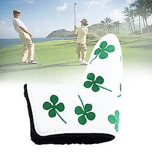 VGEBY Putter Head Cover, Putter Boote Head Covers Putter Headcover for All Brands Blade(White) Stuff Blade Putter Cover