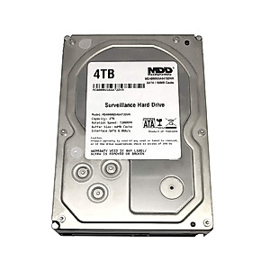 MaxDigitalData 4TB 64MB Cache 7200PM SATA 6.0Gb/s 3.5" Internal Surveillance CCTV DVR Hard Drive (MD4000GSA6472DVR) - w/ 2 Year Warranty (Renewed)