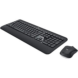 Logitech MK540 Advanced Wireless Keyboard Full Size for Windows Keyboard and Mouse, Long Battery Life, Caps Lock Indicator Light, Hot Keys