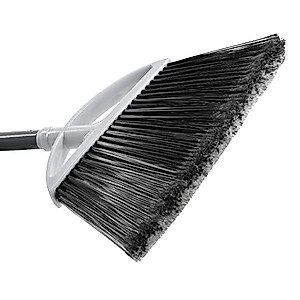 Radley & Stowe Angle Broom & Dustpan Set with Dual-Textured Bristles (Grey)